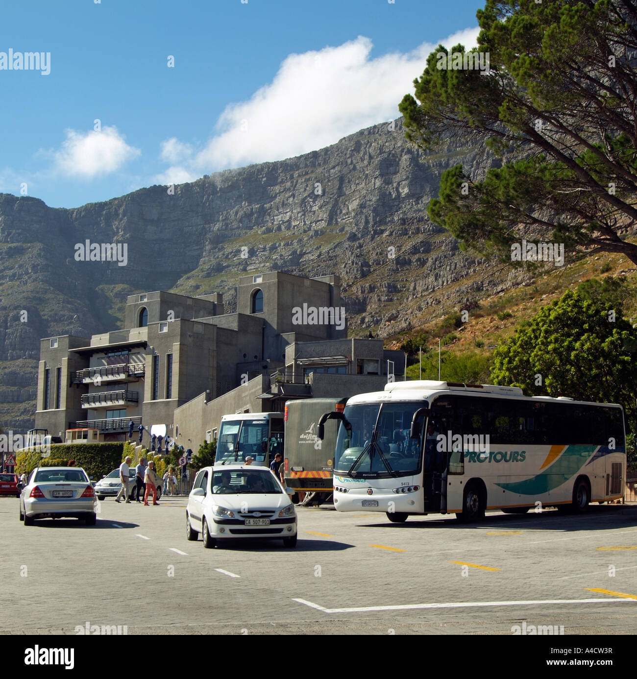 Cableway Station on Table Mountain Cape Town South Africa Stock Photo ...