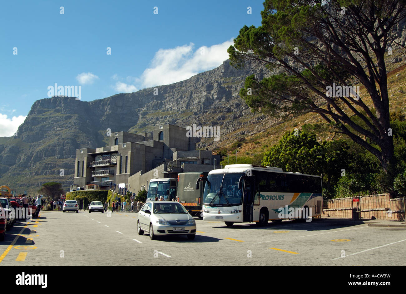 Cableway Station on Table Mountain Cape Town South Africa Stock Photo ...