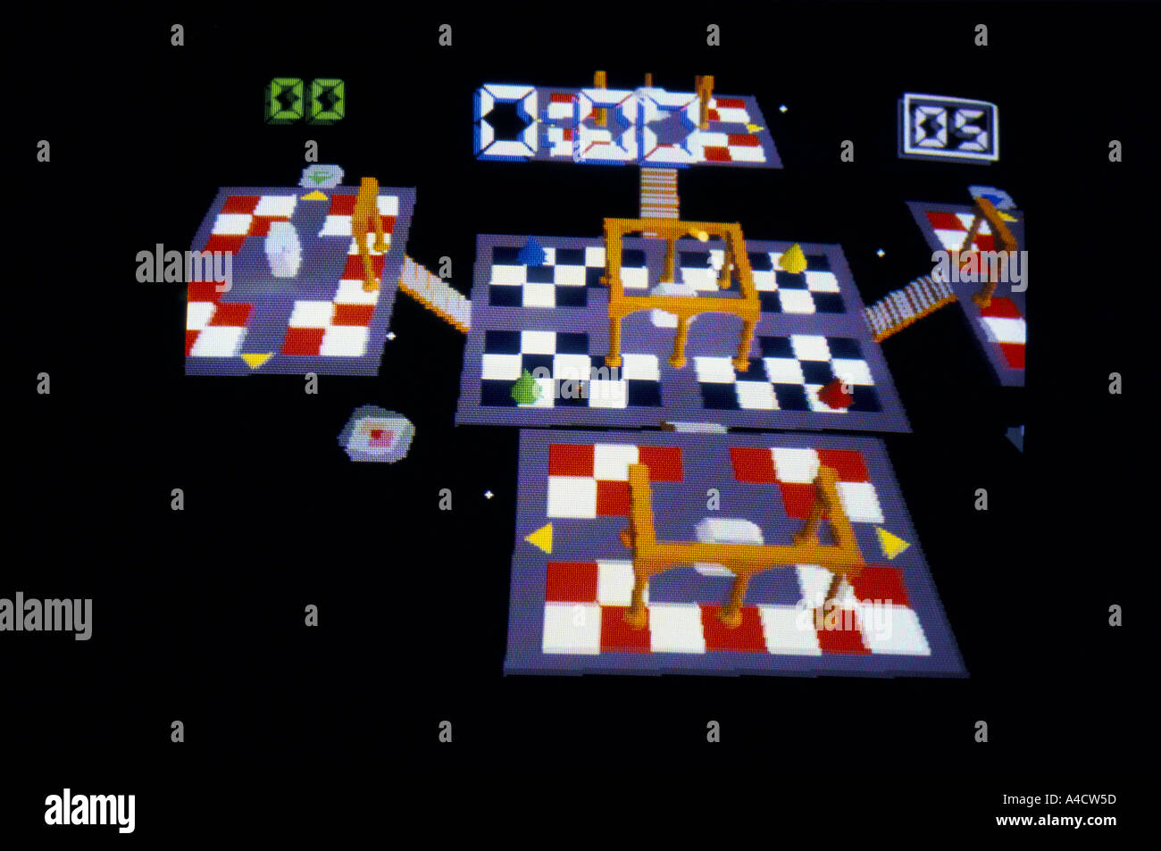 computer images seen in 3d by players of virtual reality games ...