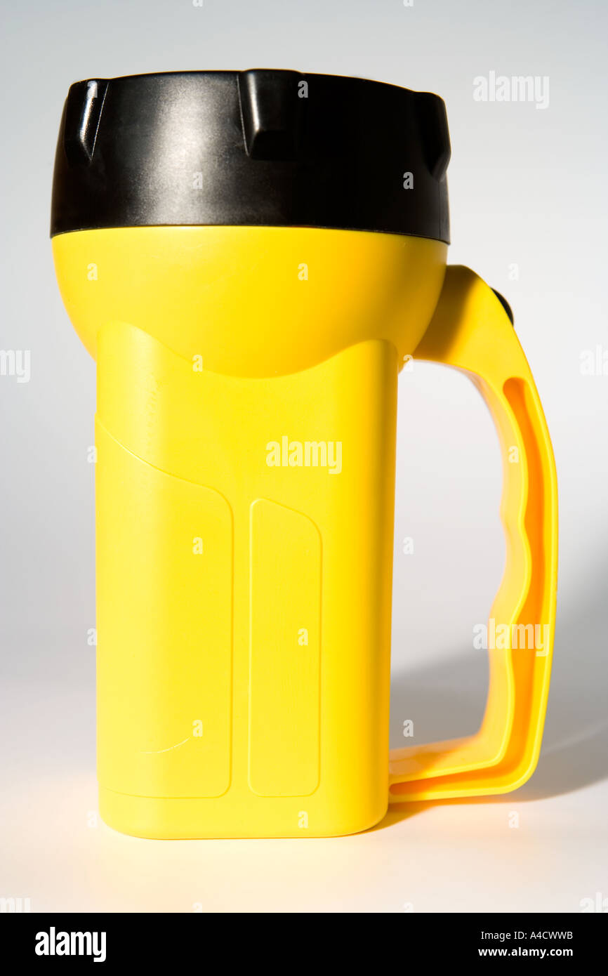 Large yellow flashlight Stock Photo - Alamy
