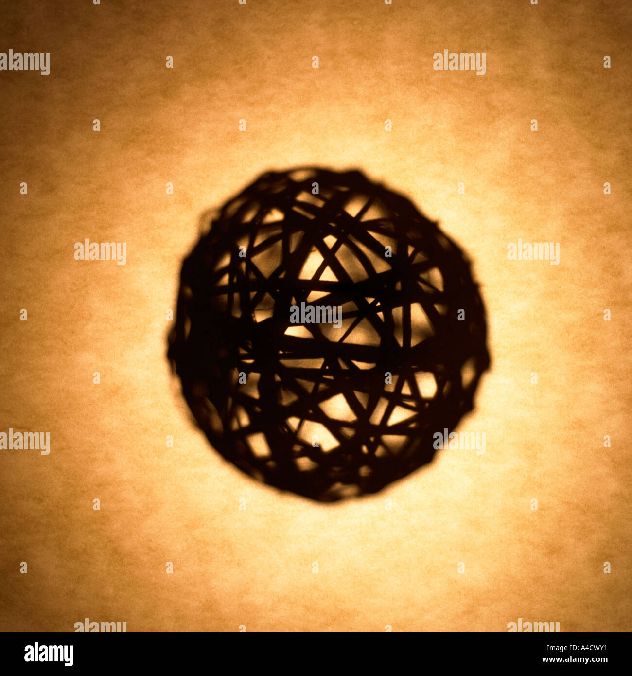 Wicker ball Silhouette Stock Photo - Alamy