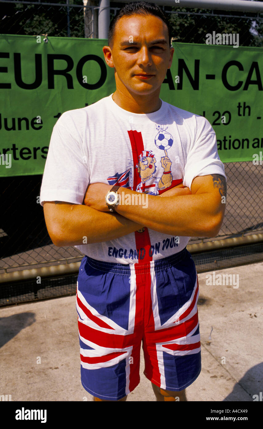 football fans w germany euro cup 88 Stock Photo - Alamy