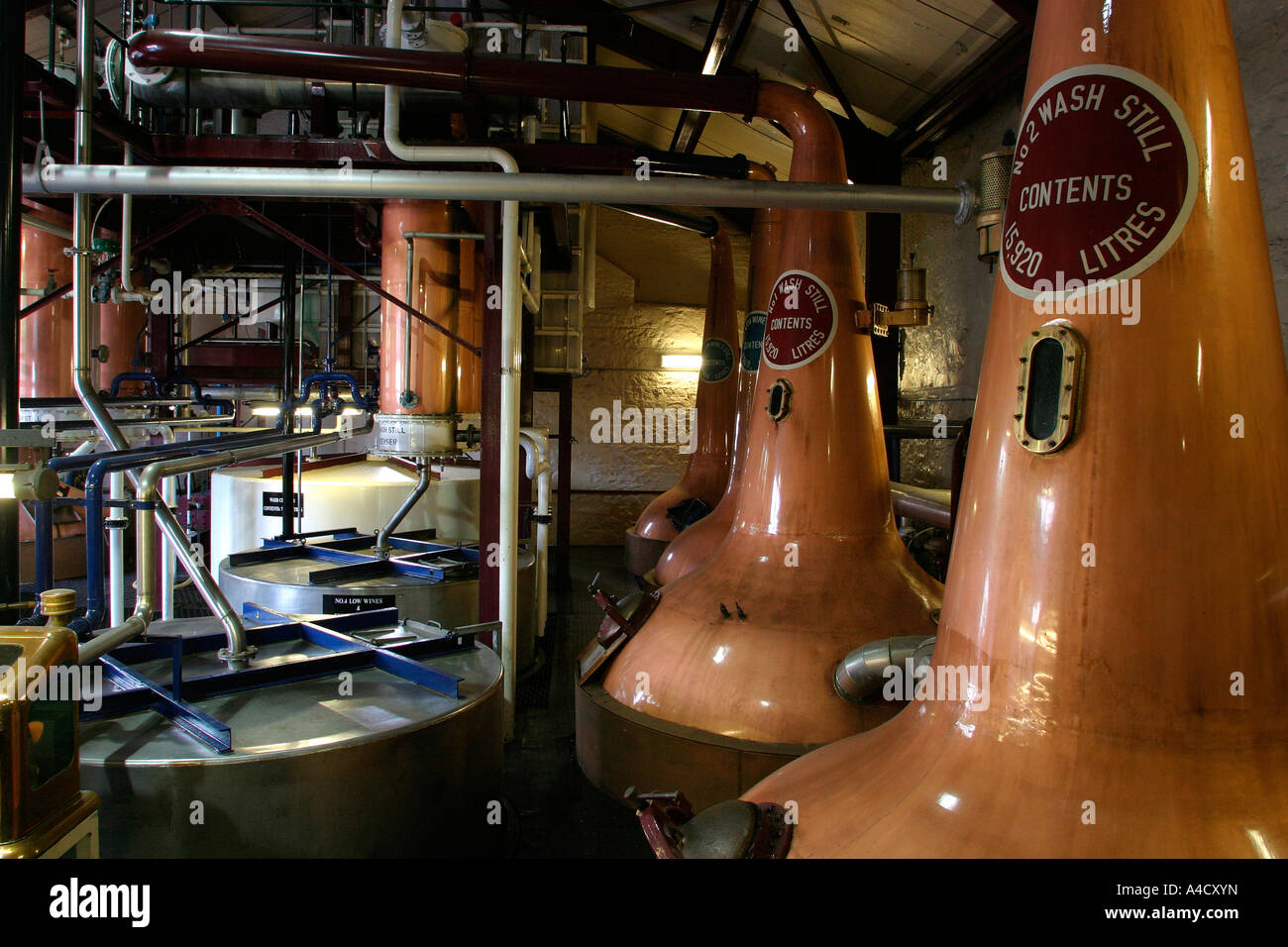 County Antrim Bushmills distillery the still room Stock Photo - Alamy