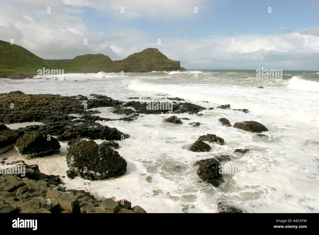 County Antrim Giants Causeway Port Ganny Stock Photo - Alamy