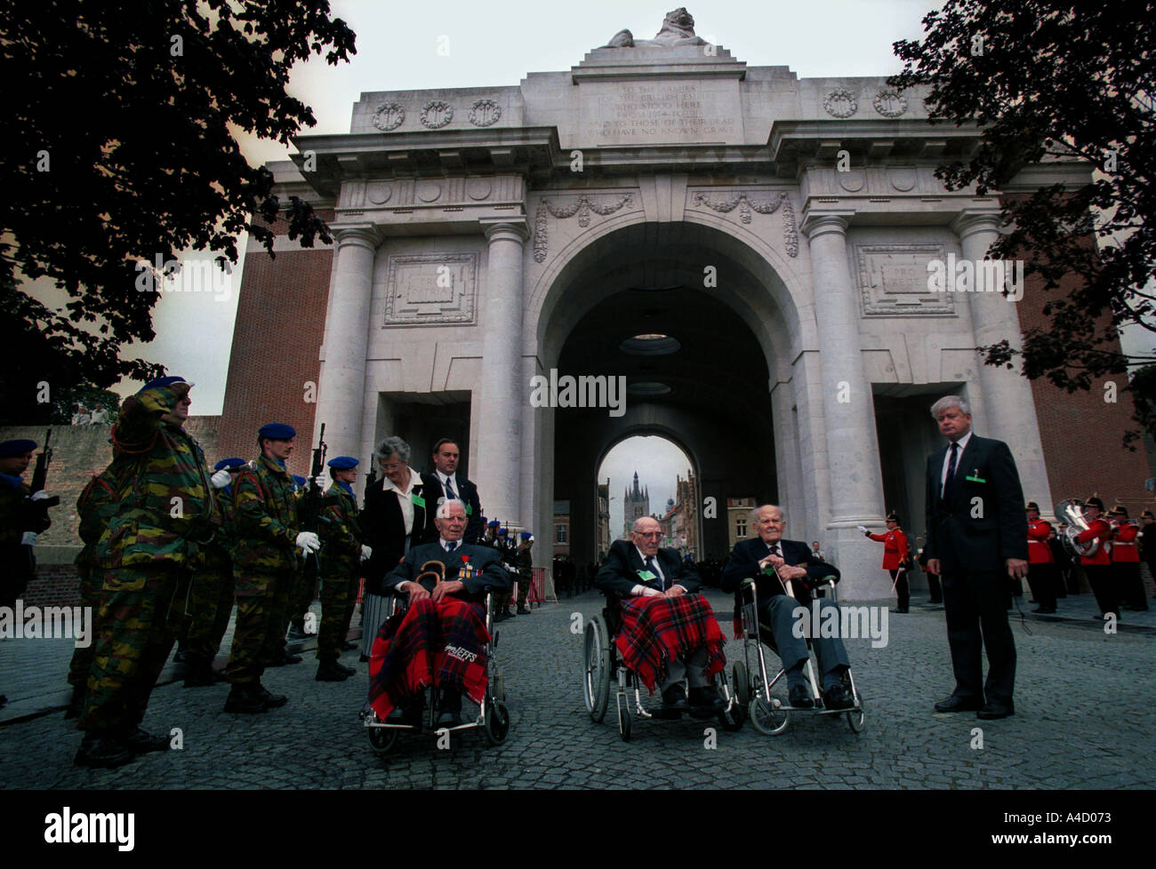 MENIN GATE MEMORIAL 75TH ANNIVESARY CEREMONY YPRES BELGIUM 24TH JULY ...