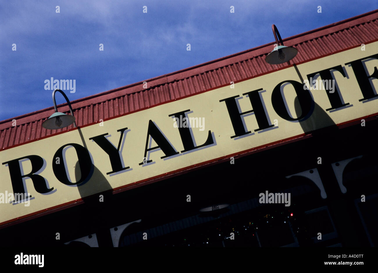 Royal Hotel sign, accommodation information, vintage signage, Pilgrims ...