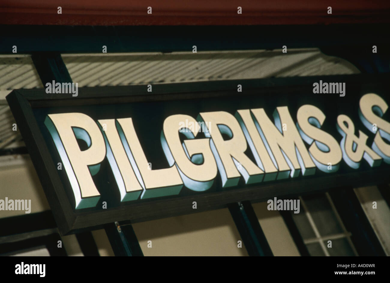 South Africa Signage in historic mining town Pilgrims Rest Stock Photo ...