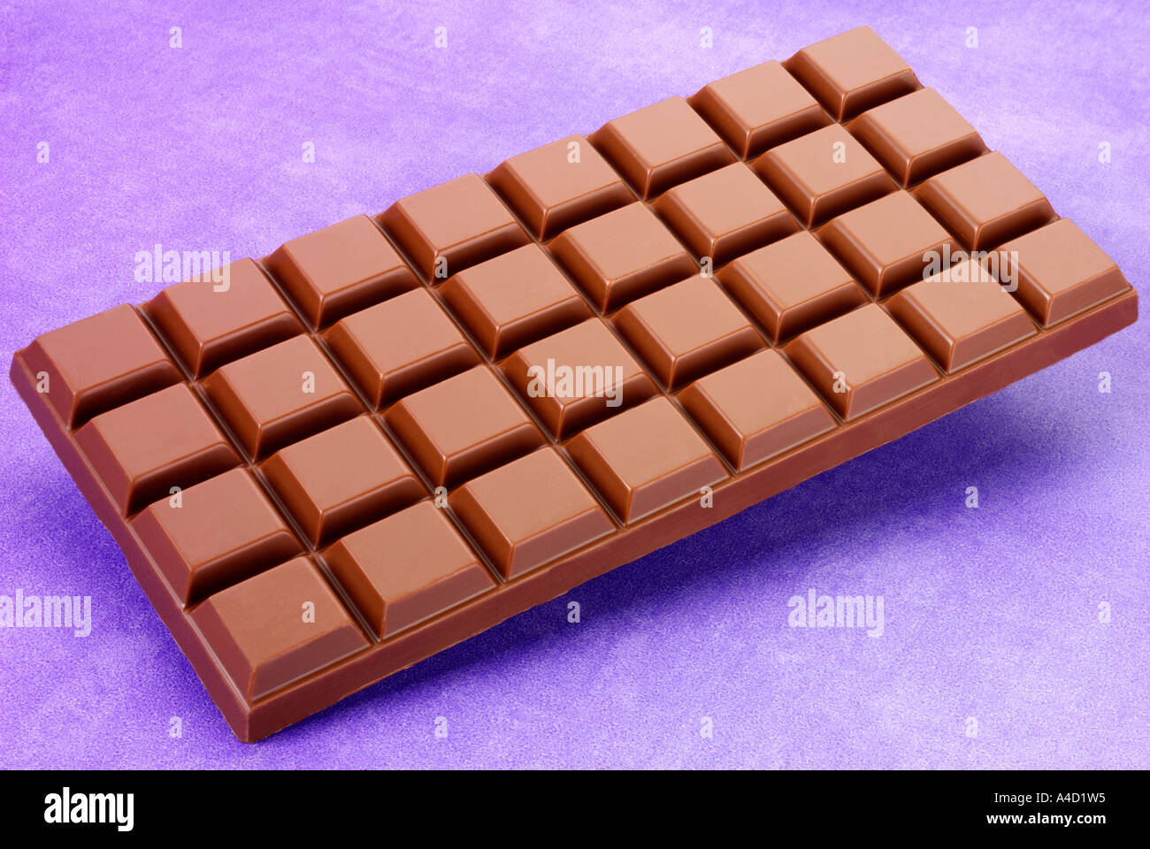 SINGLE BAR OF MILK CHOCOLATE Stock Photo - Alamy