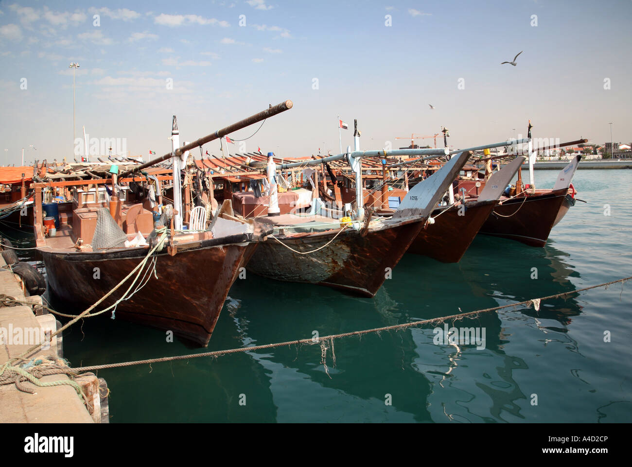 Dhow boats abu dhabi hi-res stock photography and images - Alamy