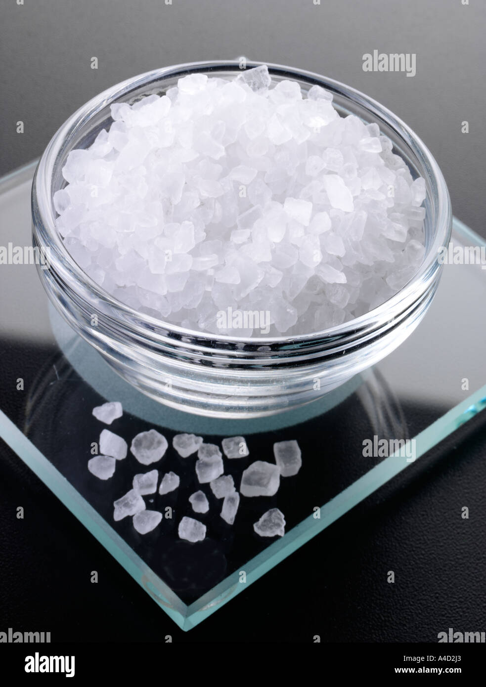 BOWL OF ROCK SALT Stock Photo - Alamy