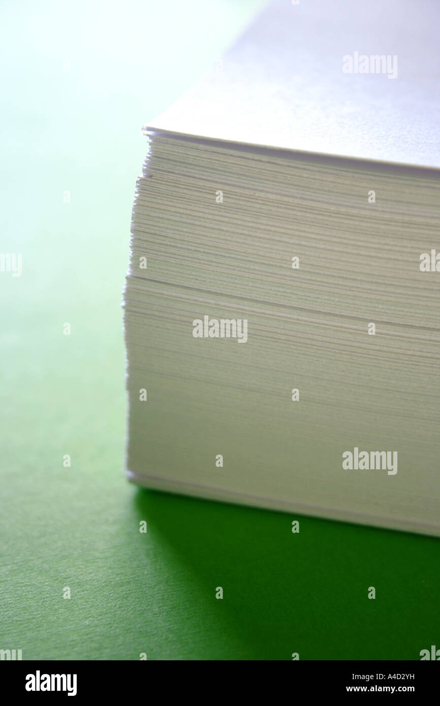 Stack of paper Stock Photo - Alamy