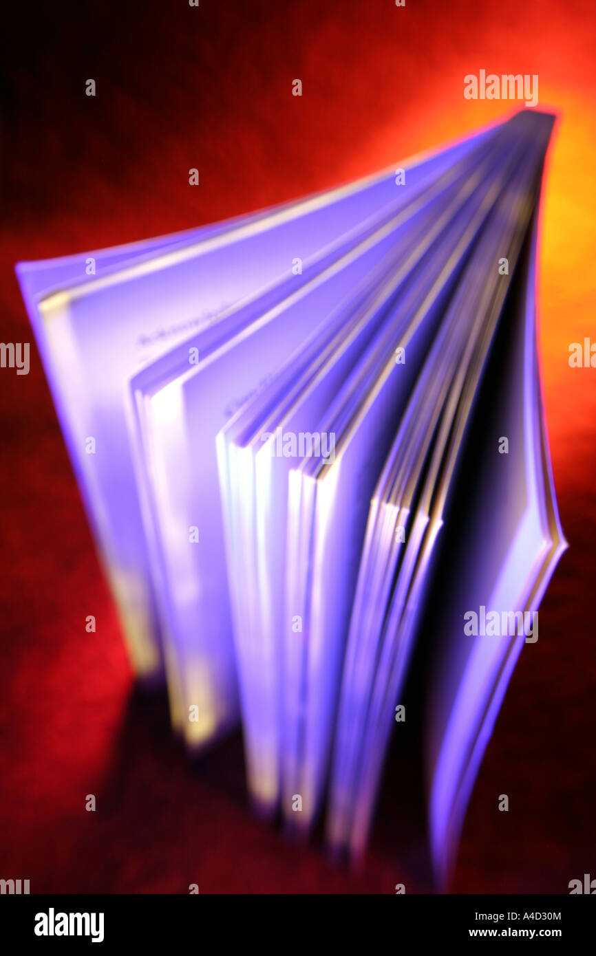Open book standing up Stock Photo - Alamy