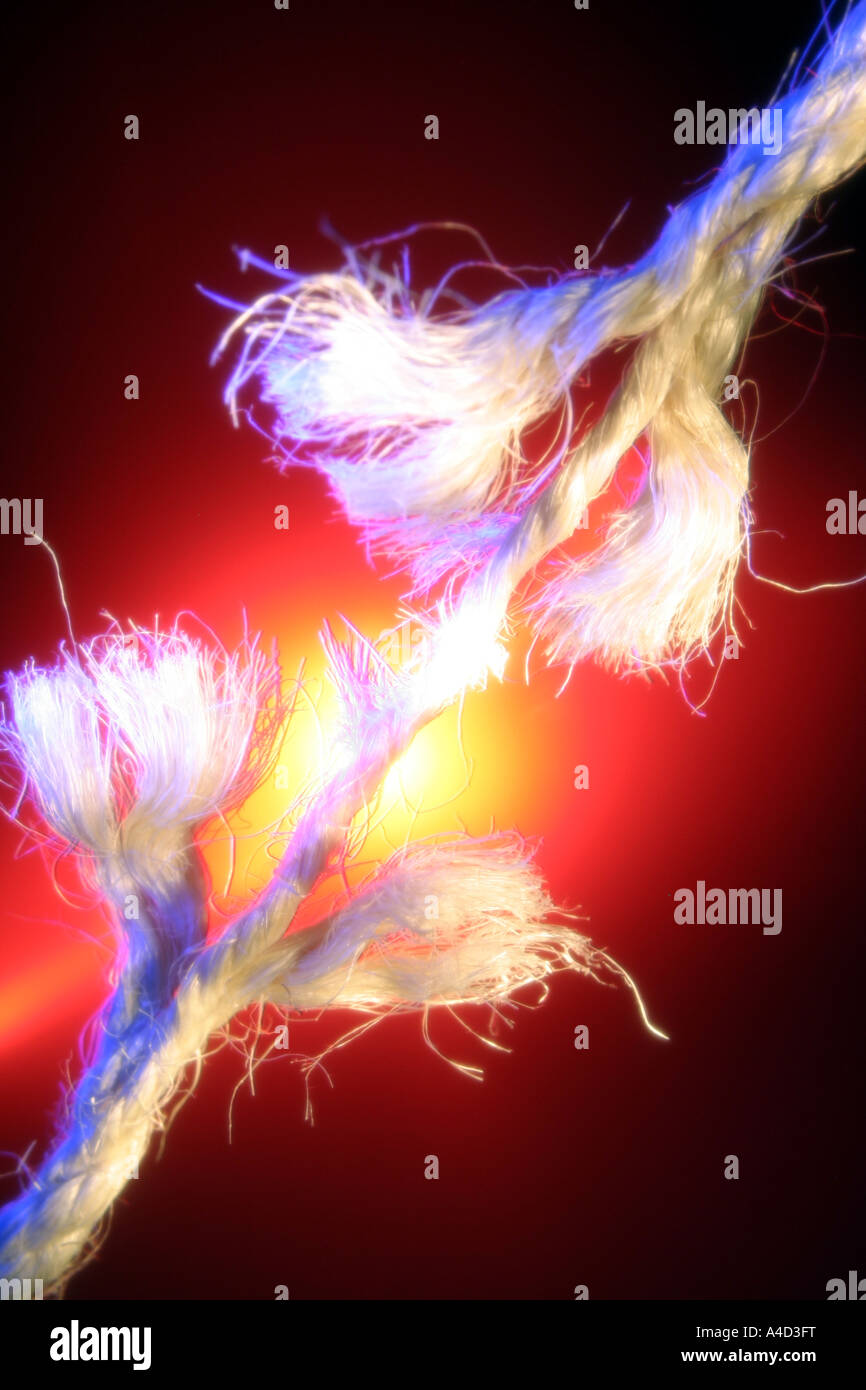 Frayed metaphor hi-res stock photography and images - Alamy