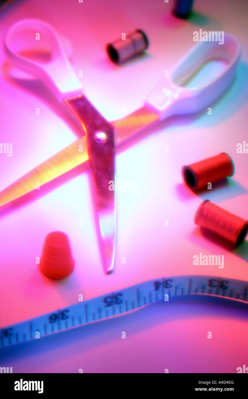 Sewing still life Stock Photo - Alamy