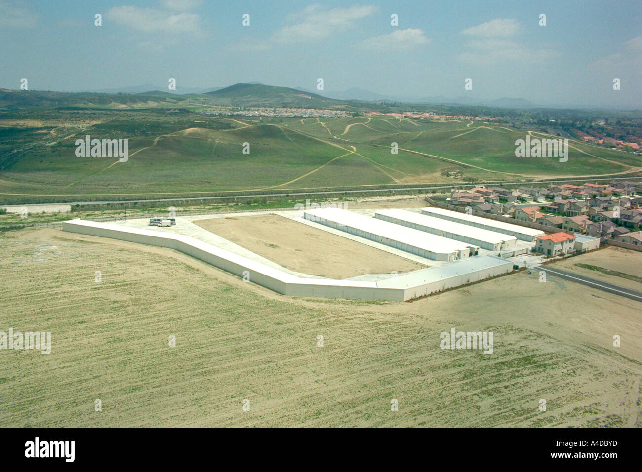 Aerial View of Storage Facility Stock Photo - Alamy