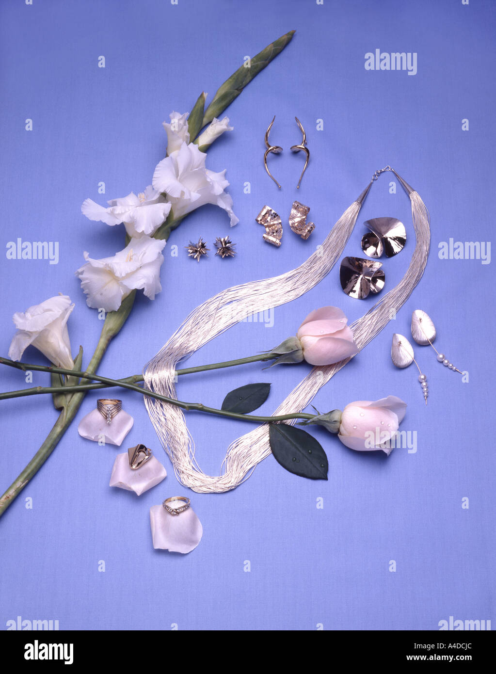 Women's Jewelry Layout Stock Photo - Alamy