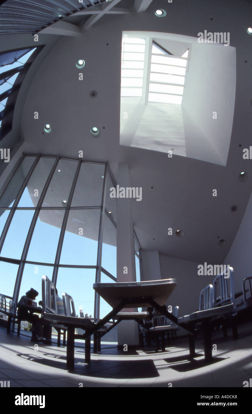 A Fish-Eye View In A Fast Food Restaurant Stock Photo - Alamy