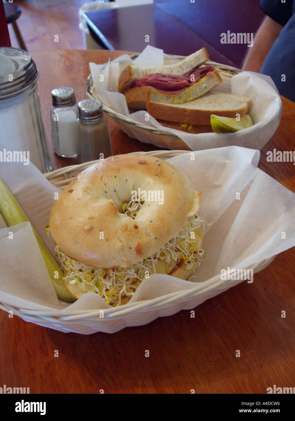 Cafe Lunch, BC Canada Stock Photo - Alamy