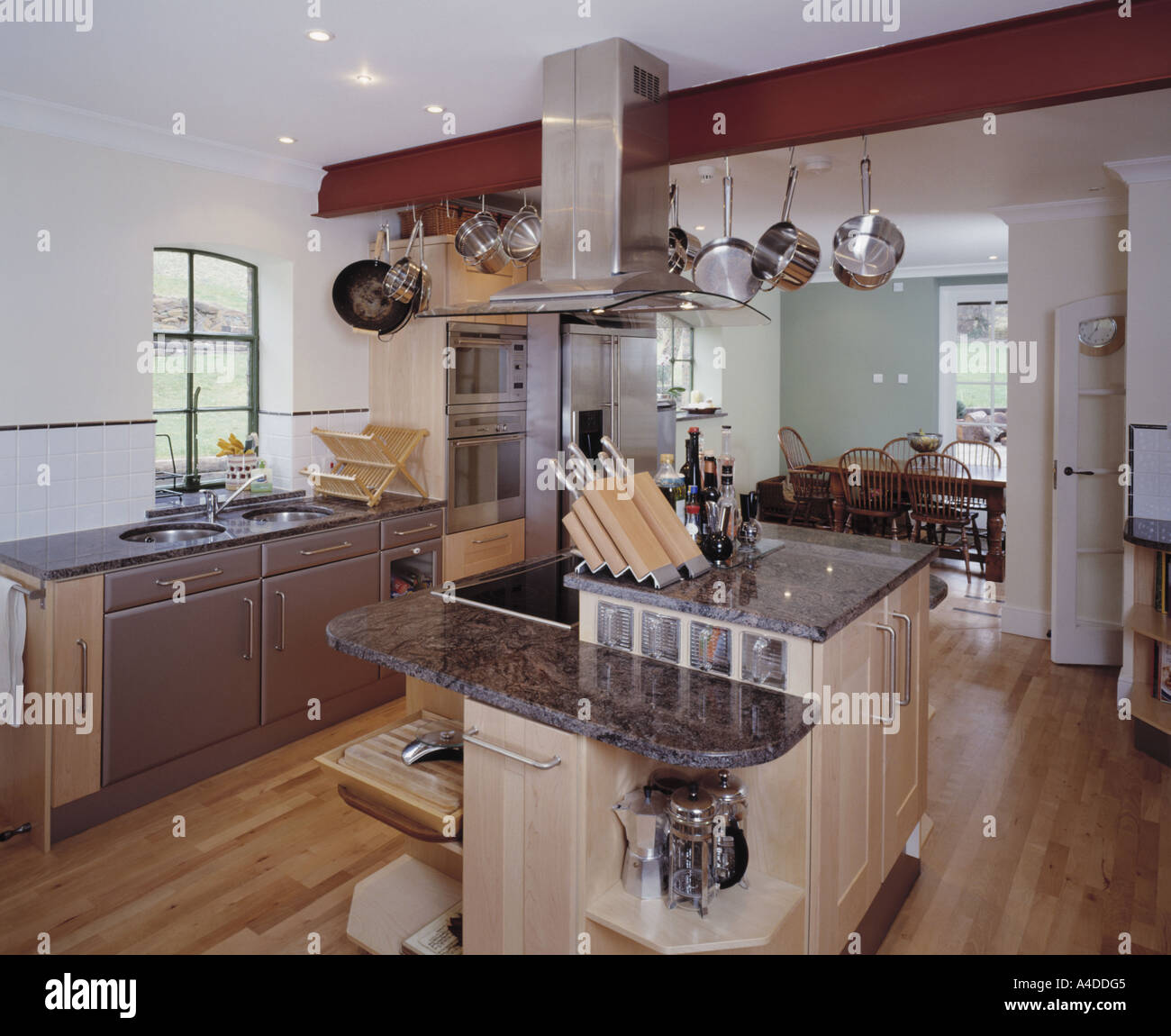 Aerial View of Modern Kitchen Stock Photo - Alamy
