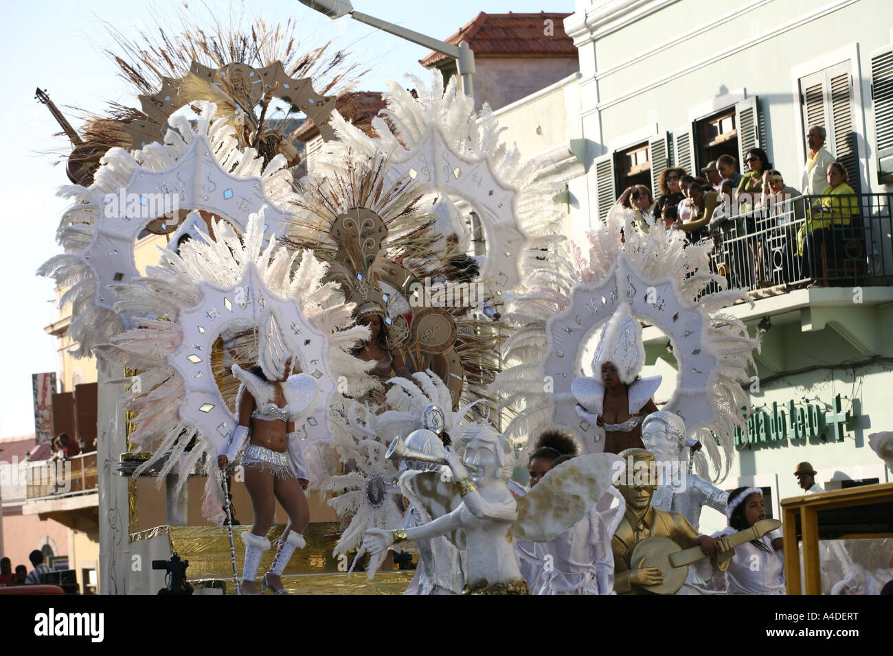 Performer at the carnival in Mindelo Sao Vicente Cape Verde Stock Photo ...
