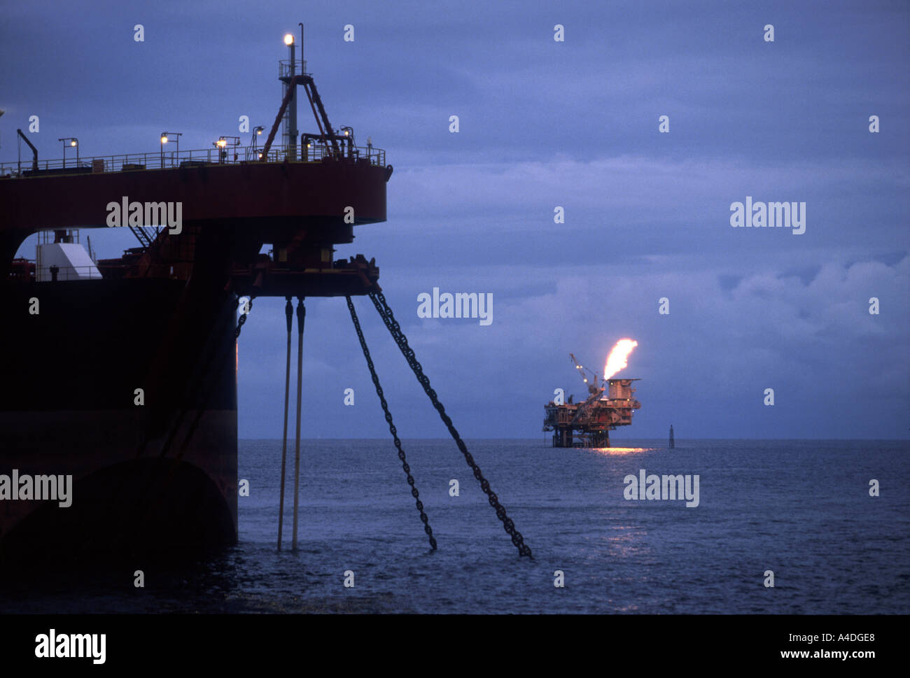 Offshore oil rigs. Indonesia. South China Seas Stock Photo - Alamy