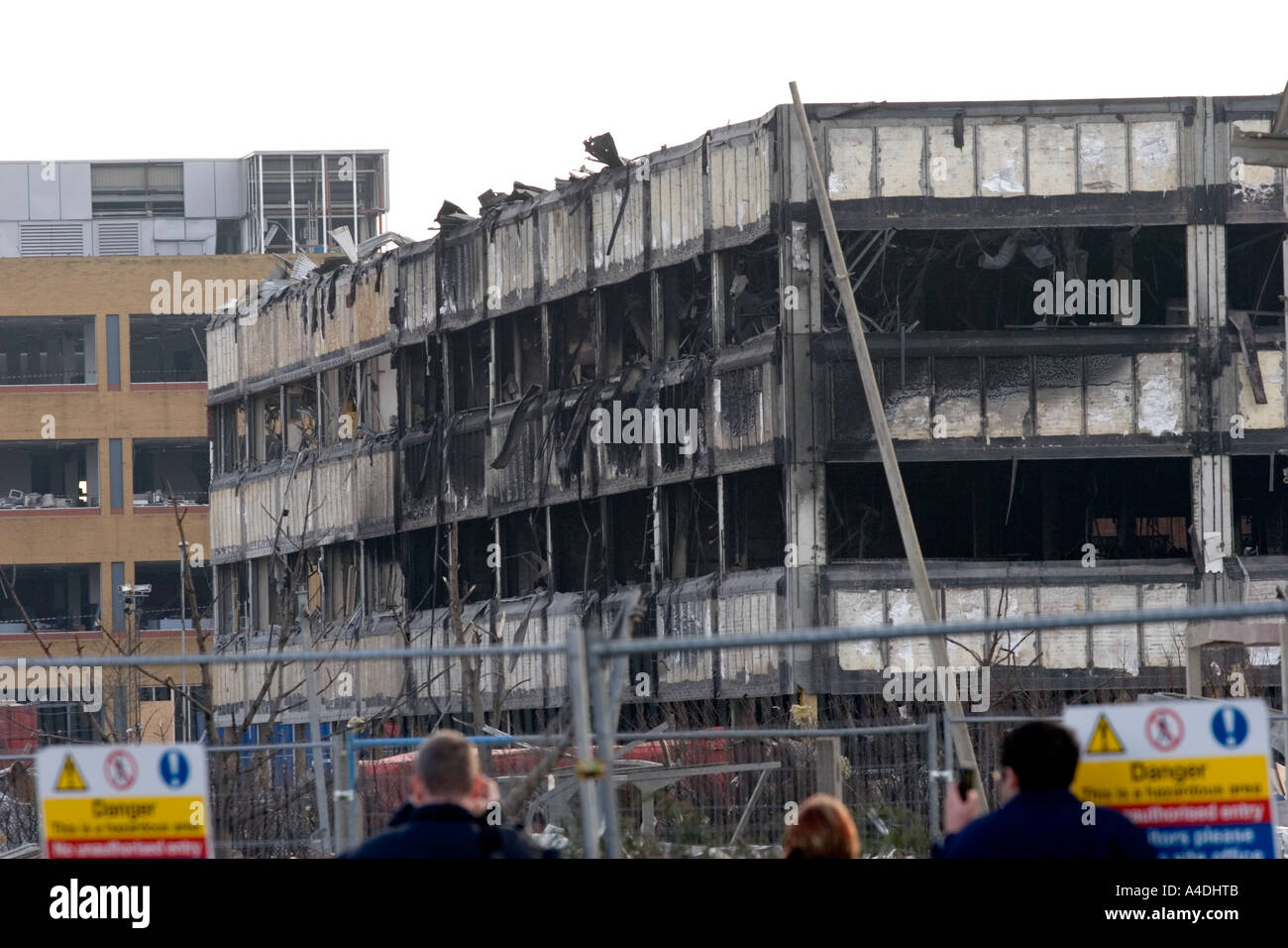 Destroyed office building buncefield oil hi-res stock photography and ...