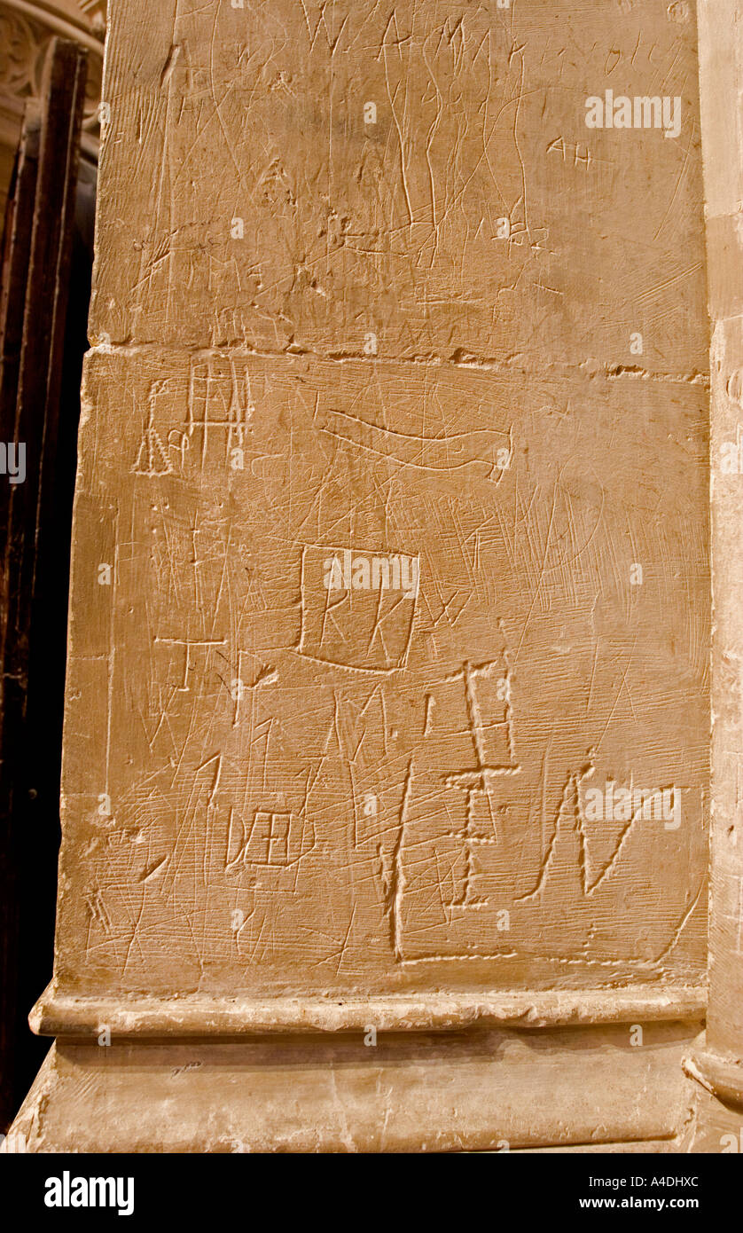 Medieval church graffiti england hi-res stock photography and images ...