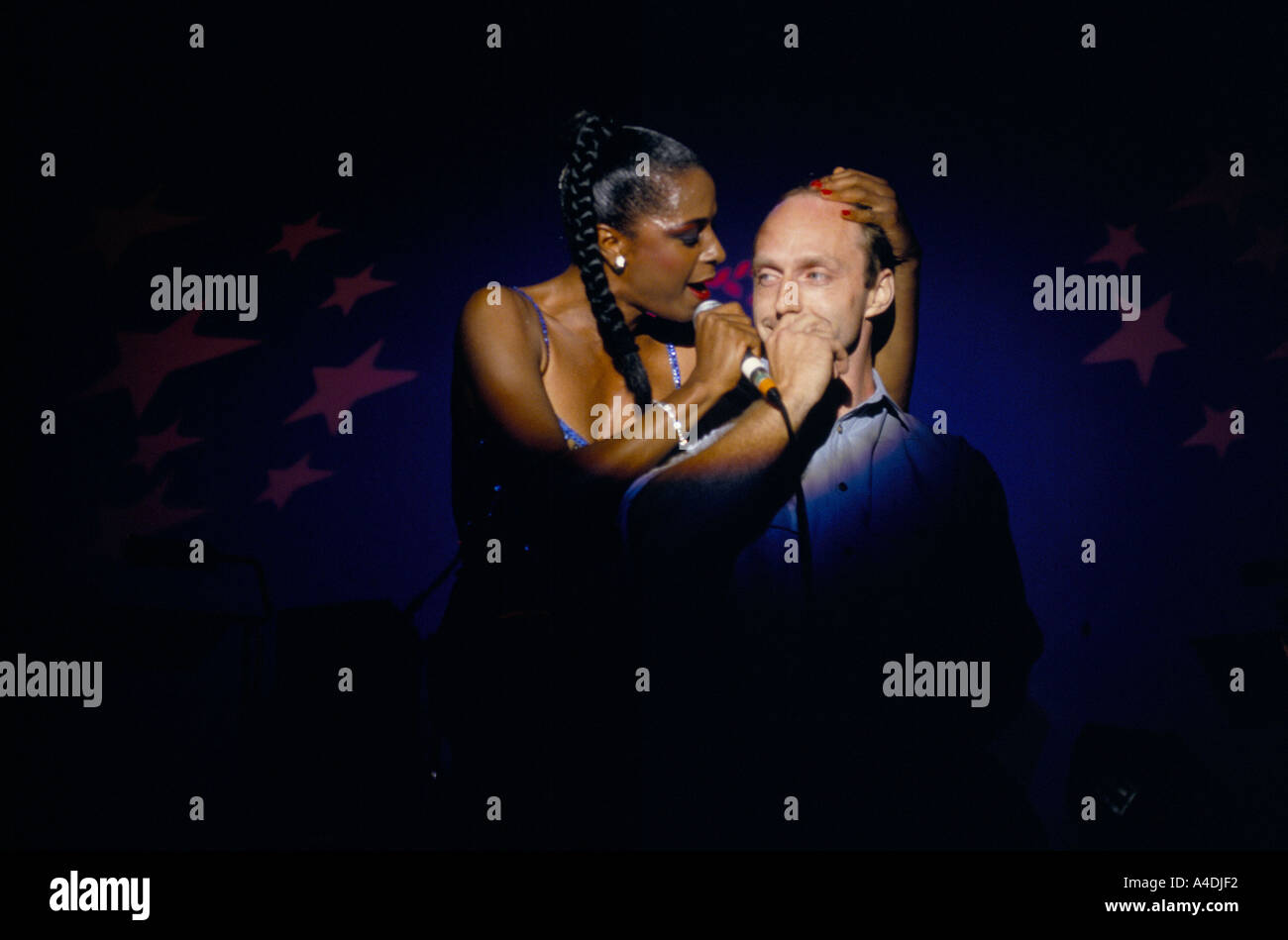 The singer Grace Kennedy on stage in 1992 Stock Photo - Alamy