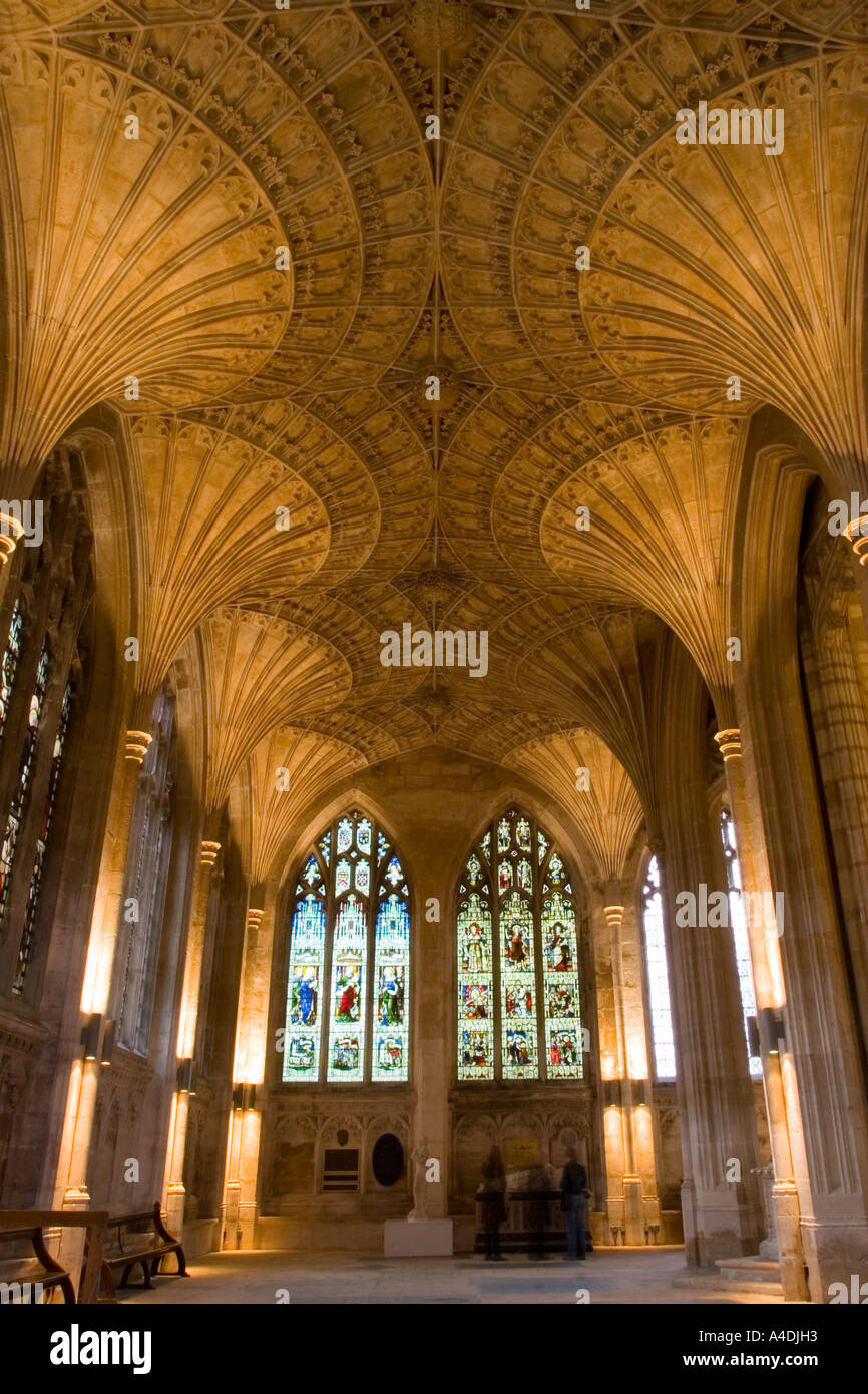 Fan vault ceiling - Peterborough Cathedral - Cambridgeshire Stock Photo ...