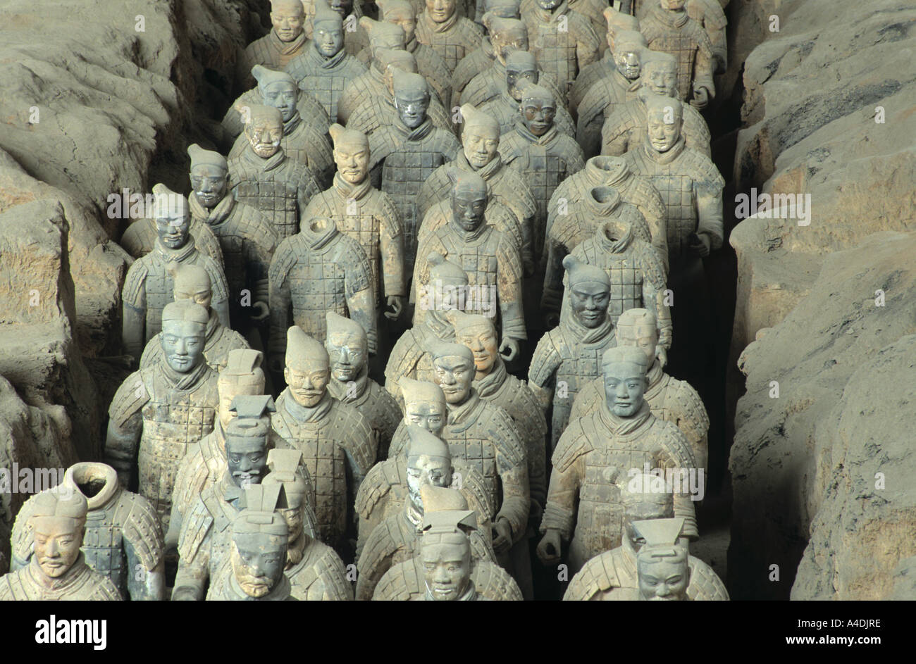 Terracotta Warriors in Emperor Qin Shihuangdis Tomb, Xian Shaanxi China ...