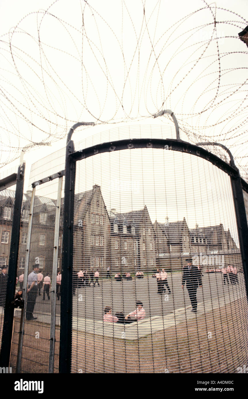 The exercise yard at Saughton Prison, Scotland Stock Photo - Alamy
