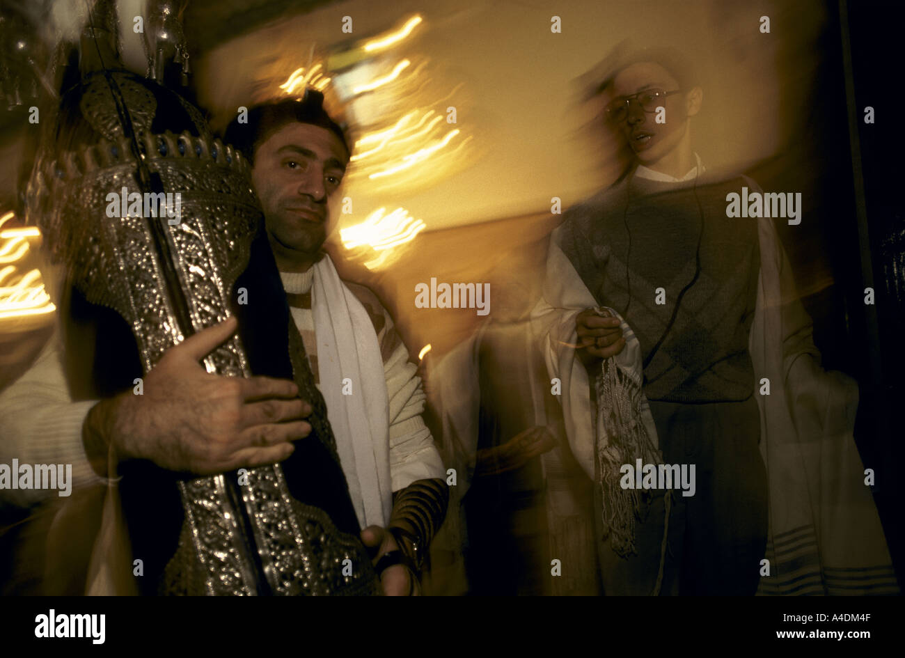 A service in the Jewish synagogue, Damascus, Syria Stock Photo - Alamy