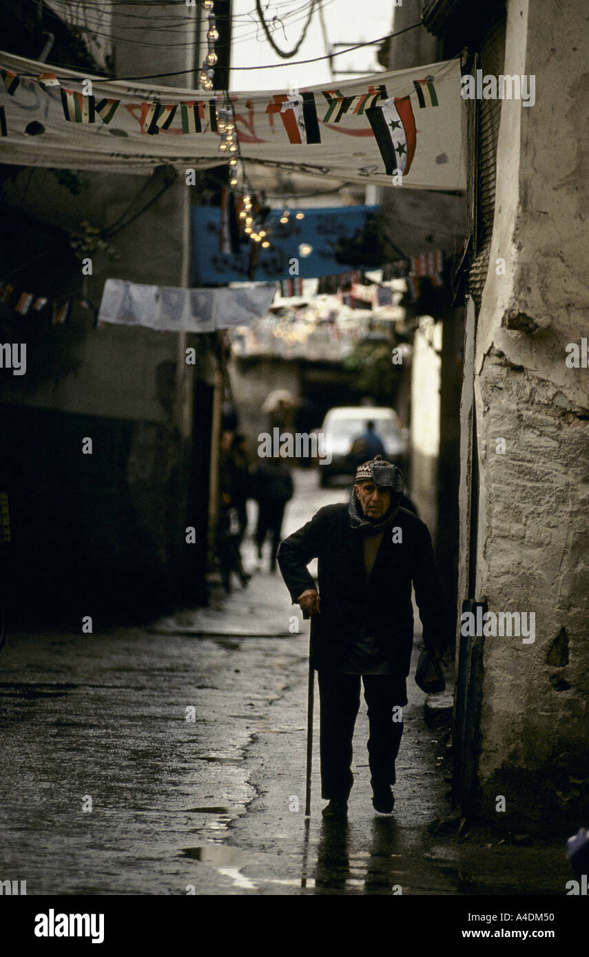 An old man in the jewish ghetto, Damascus, Syria Stock Photo - Alamy