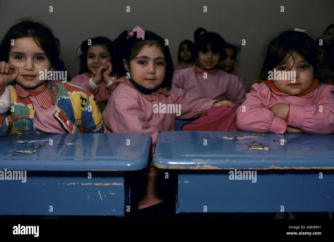 Pupils at the Ibn Maimoun school, the focus of the jewish community ...
