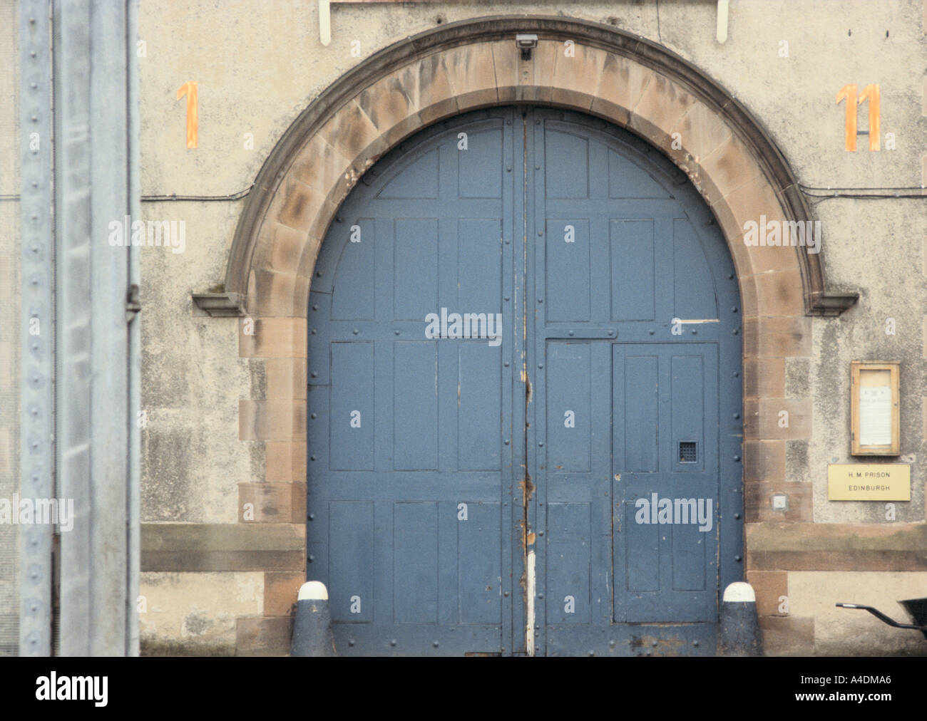 Saughton prison doors, Scotland Stock Photo - Alamy