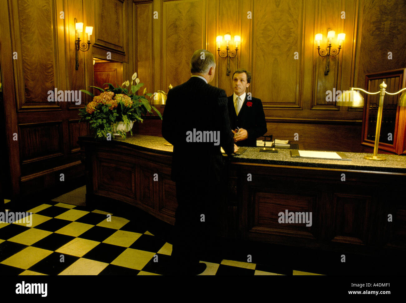 The Savoy Hotel reception area, London, UK Stock Photo - Alamy