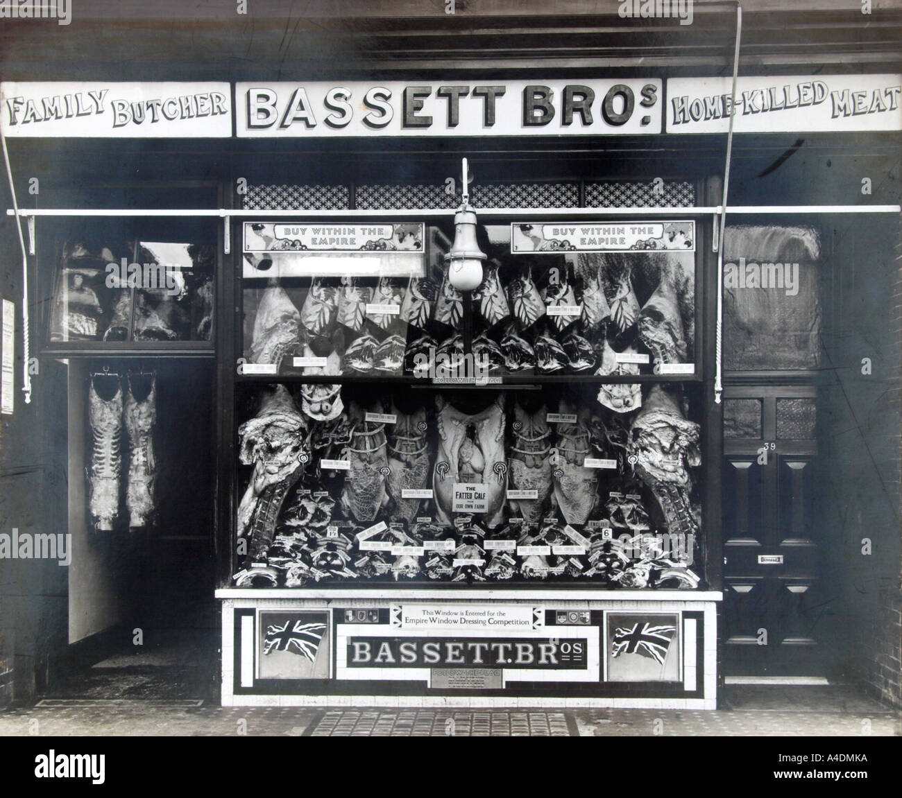 Butchers Shop Lifestyle History Wales Stock Photo - Alamy