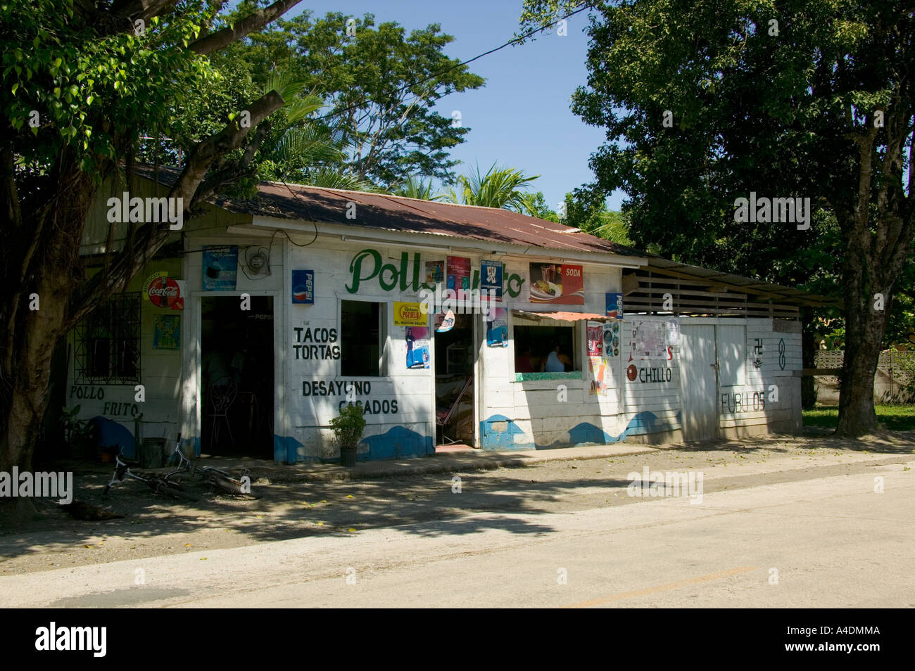 Soda (café) Brais on outskirts of Lepanto, Puntarenas, Costa Rica Stock ...
