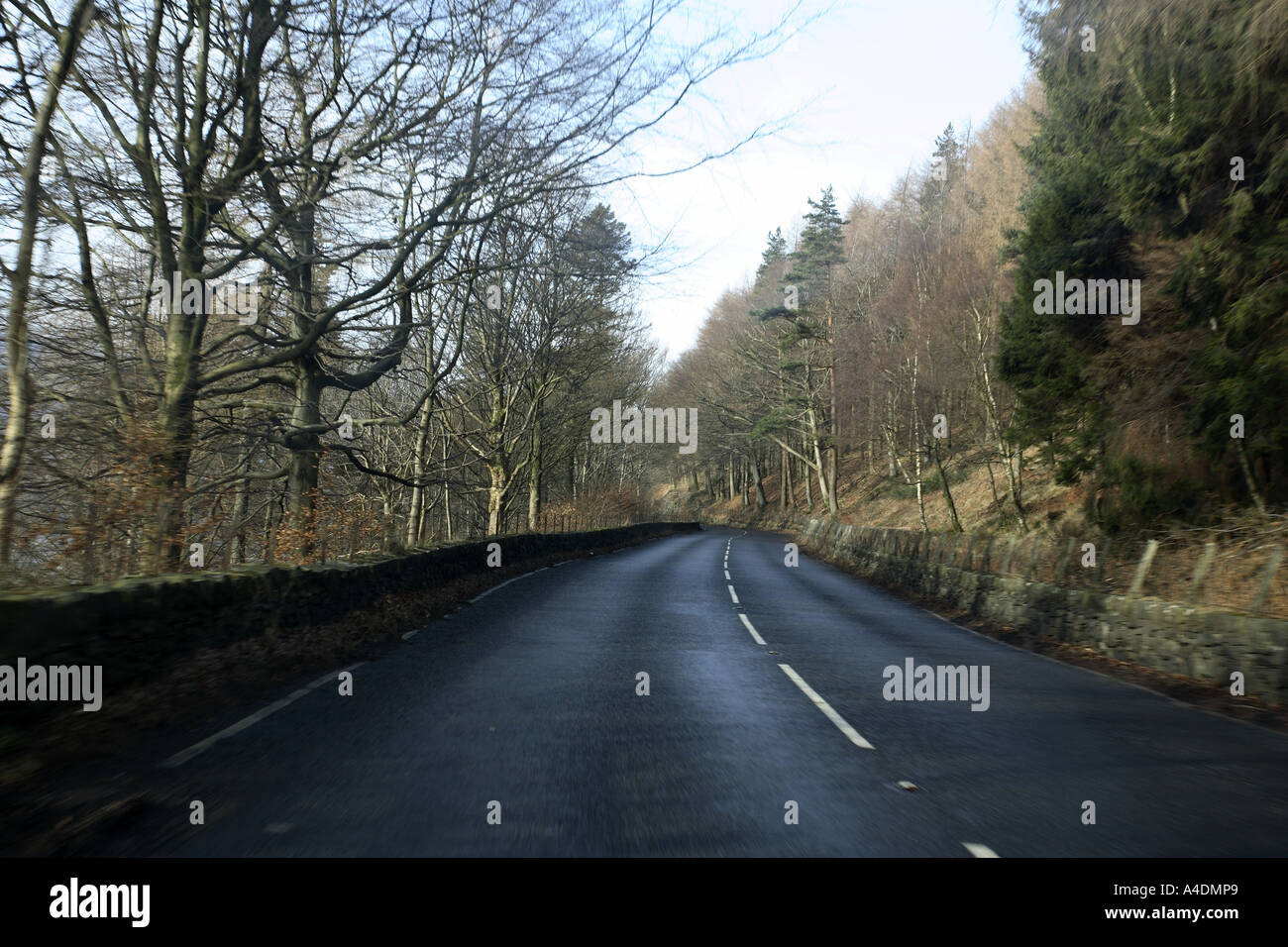 Driving In the Lake District - A591 Stock Photo - Alamy