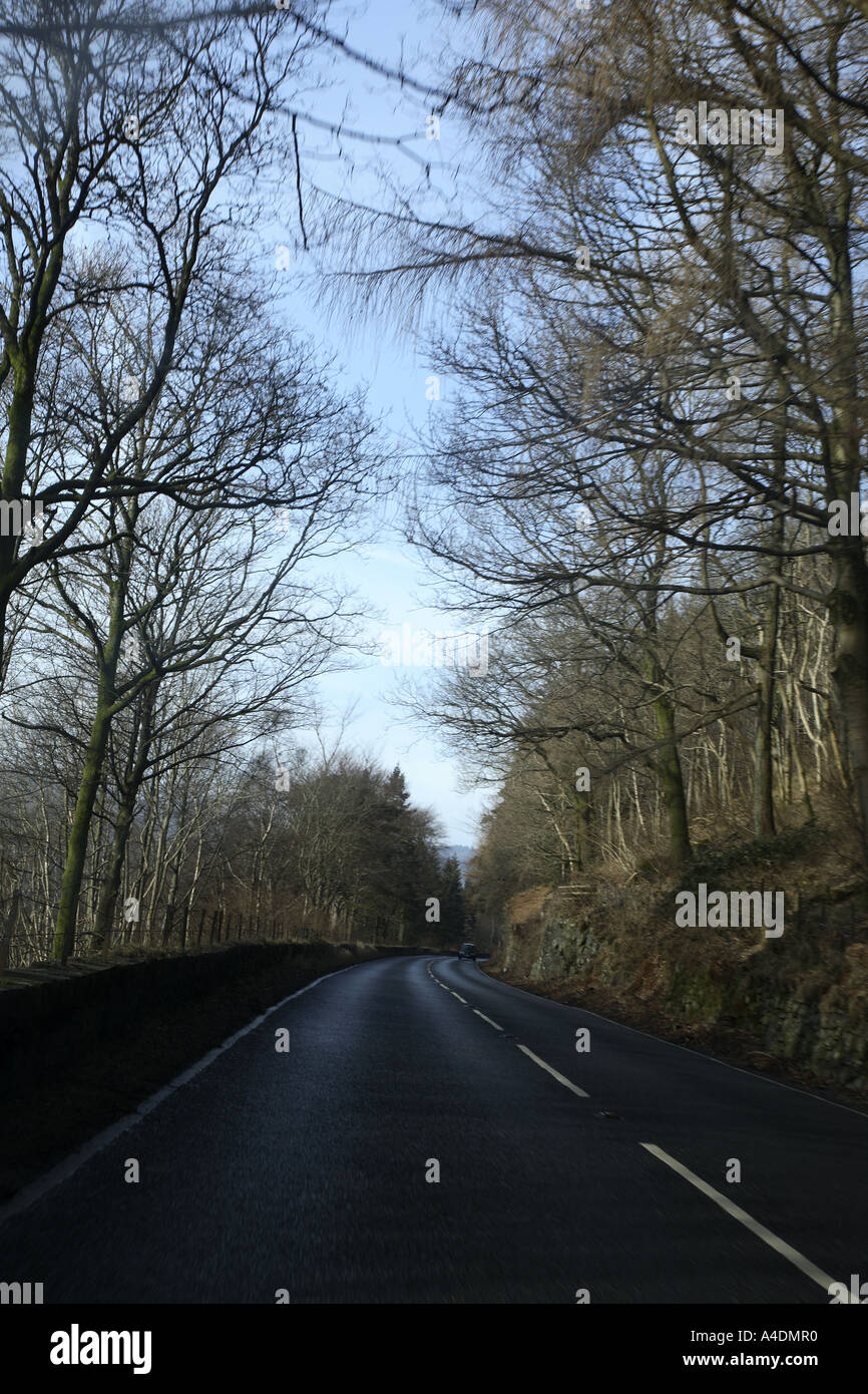 Driving In the Lake District - A591 Stock Photo - Alamy