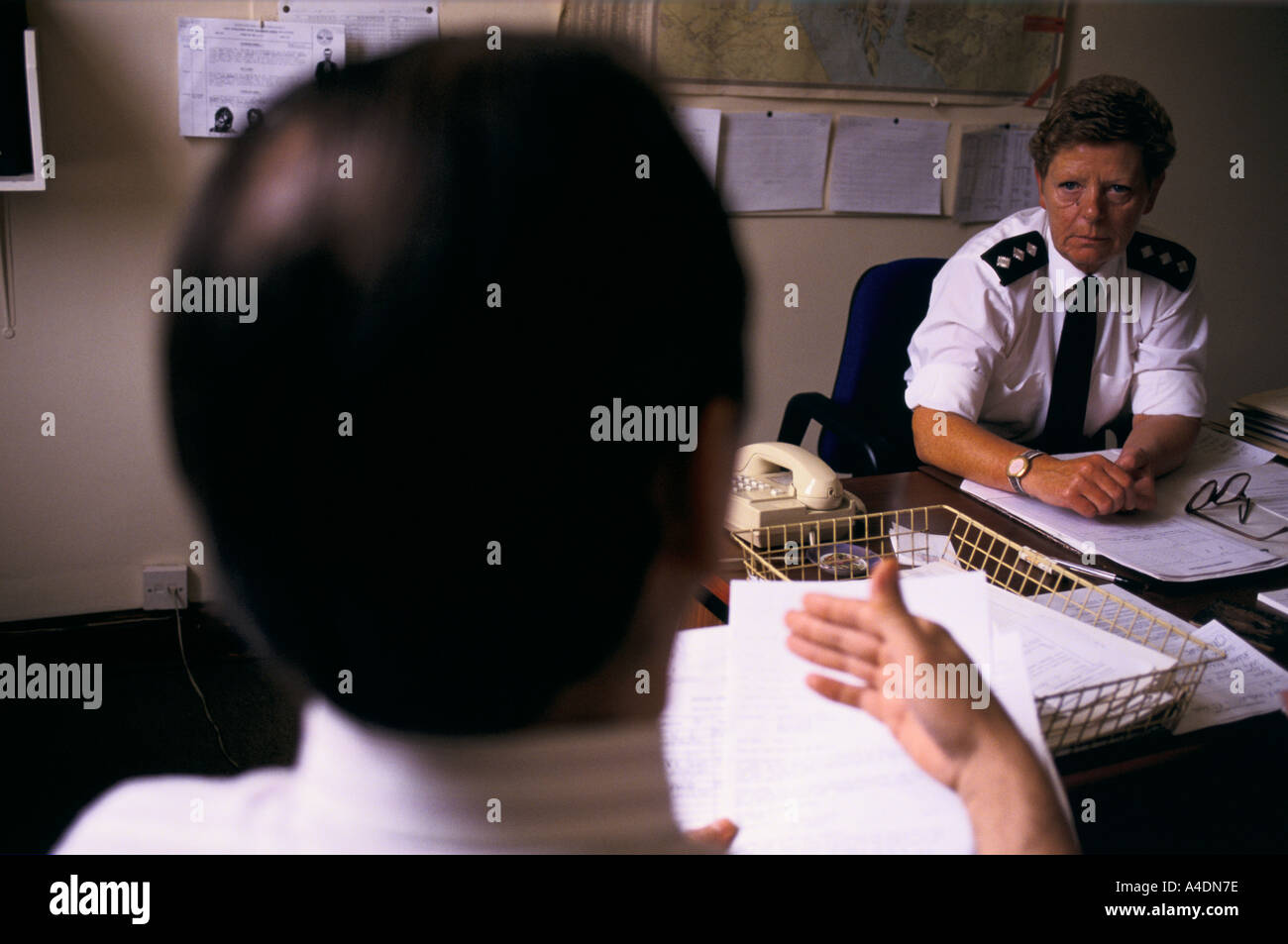 Police officer's meeting, Southampton Central police station Stock ...