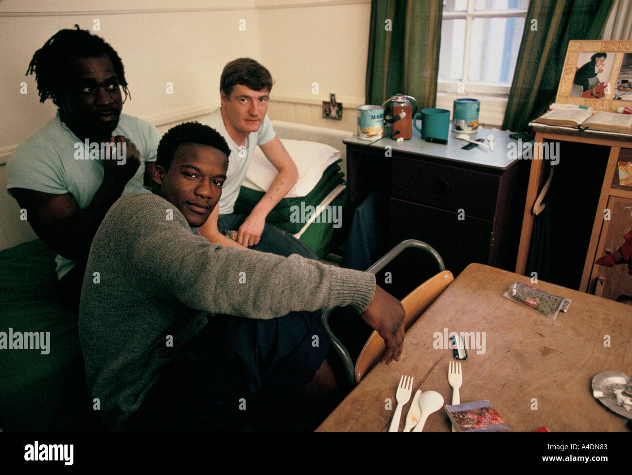 Male prisoners in an open prison hi-res stock photography and images ...