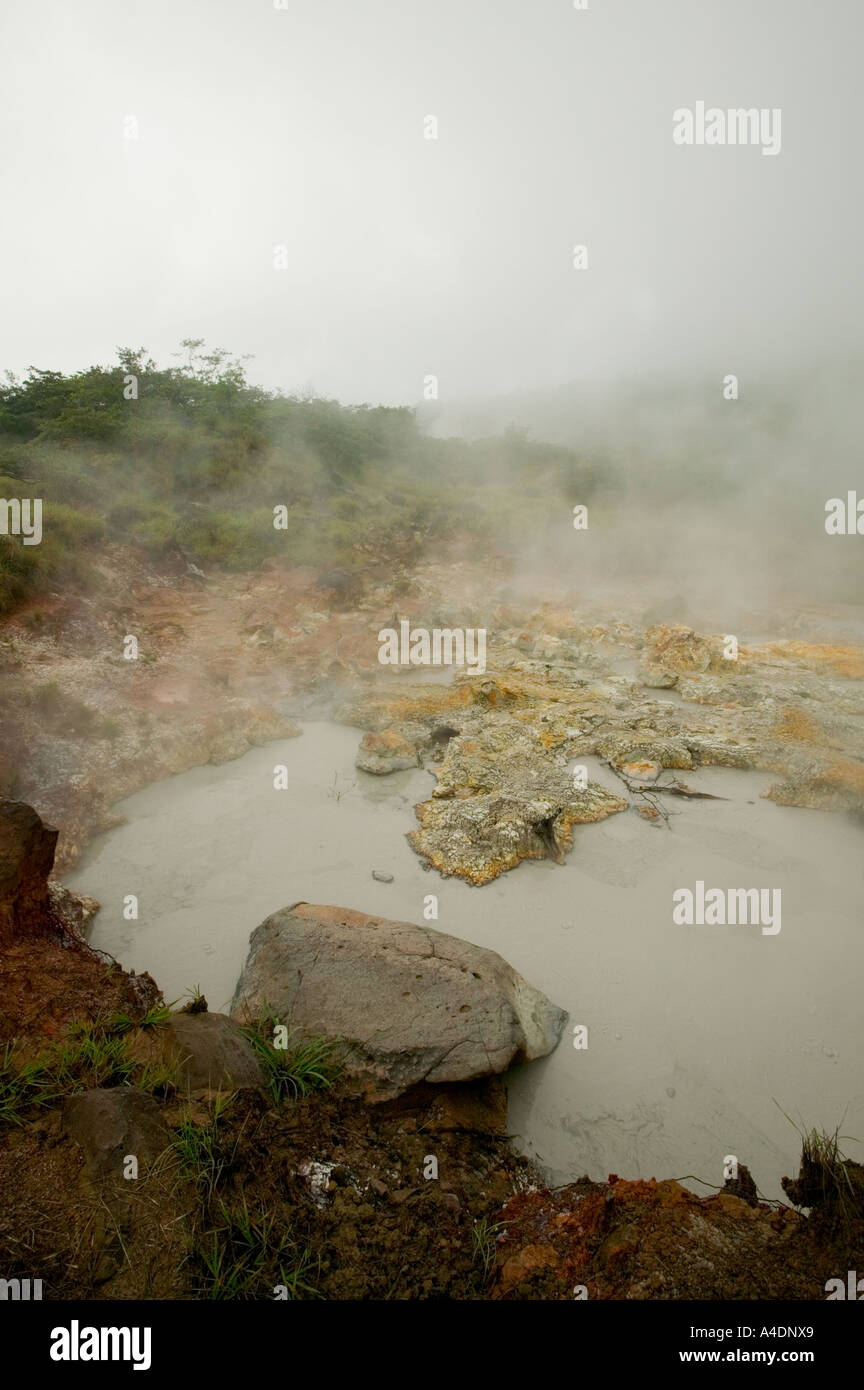 Boiling water in geothermal Hornillas (stoves) at Rincón de la Vieja ...