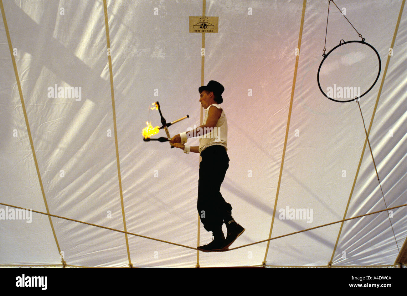 Female Circus Tightrope Walker