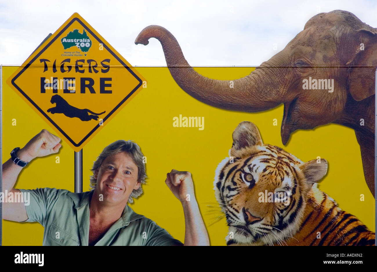 Roadside sign for Australia Zoo, Queensland, Australia. DSC 8332 Stock ...