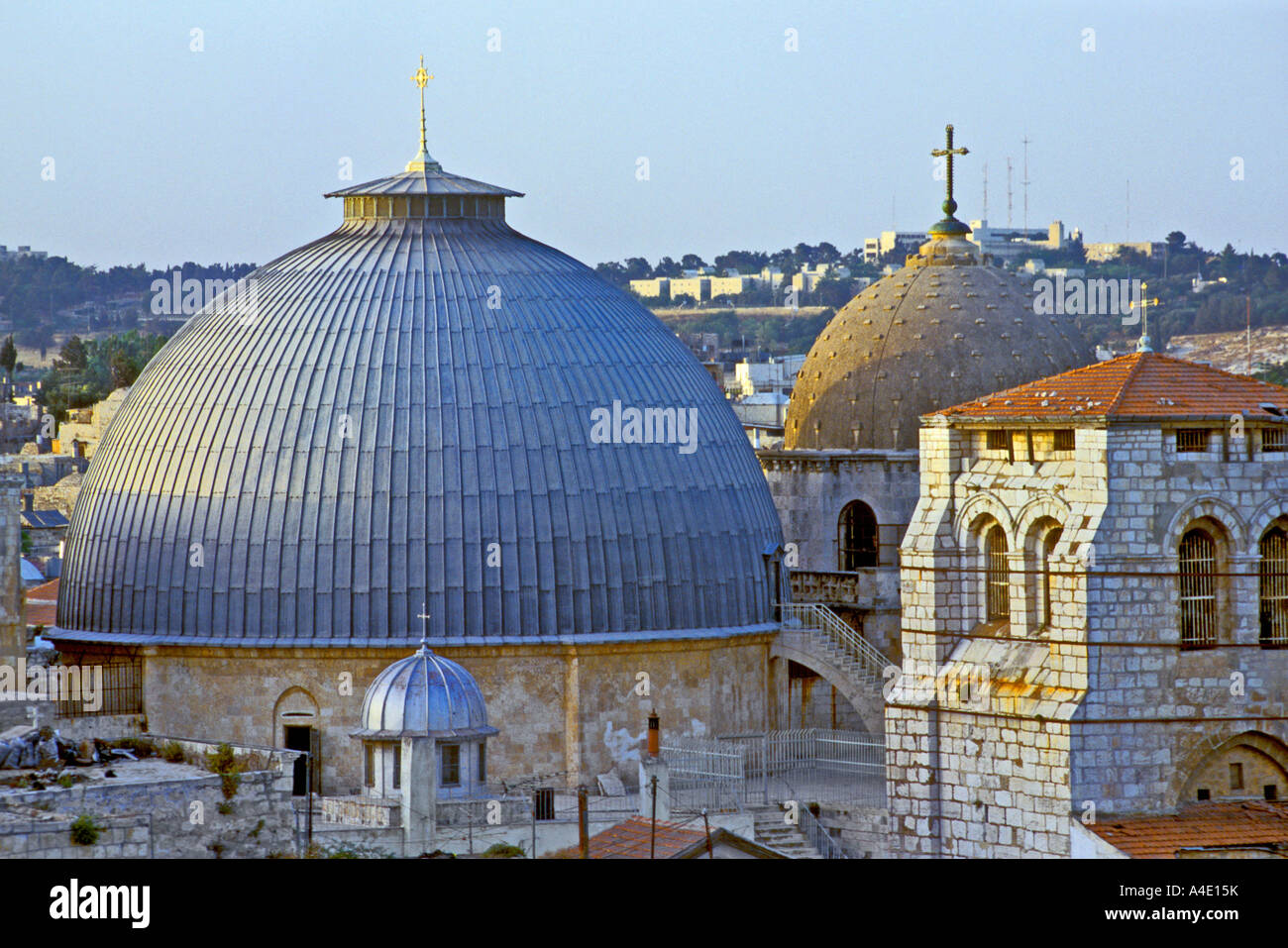 Domes of the Church of the Holy Sepulchre Jerusalem Old City Israel ...