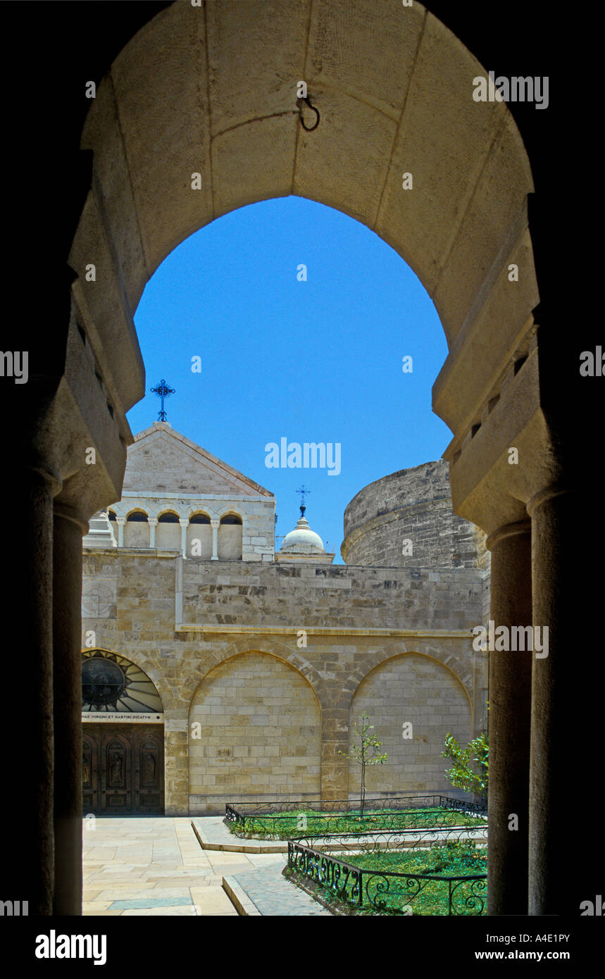 Courtyard of Church of the Nativity Bethlehem Israel Stock Photo - Alamy