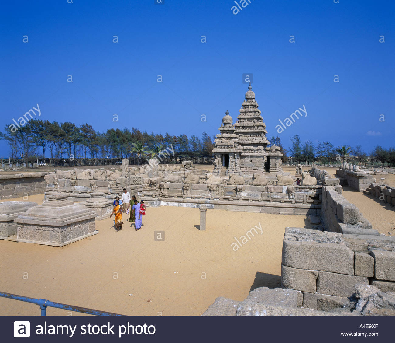Seashore temple Mahabalipuram India Stock Photo, Royalty Free Image ...