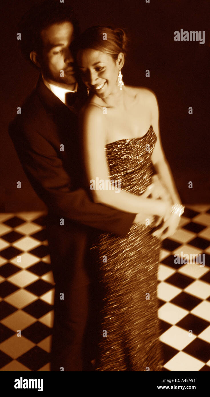 Africam American Couple Dancing Stock Photo - Alamy