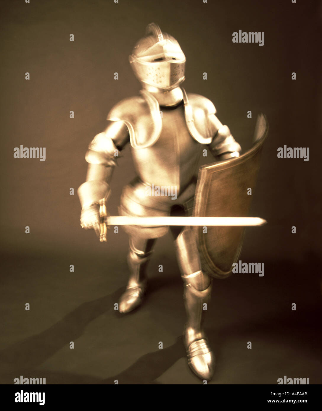 Knight in shining Armor Stock Photo - Alamy